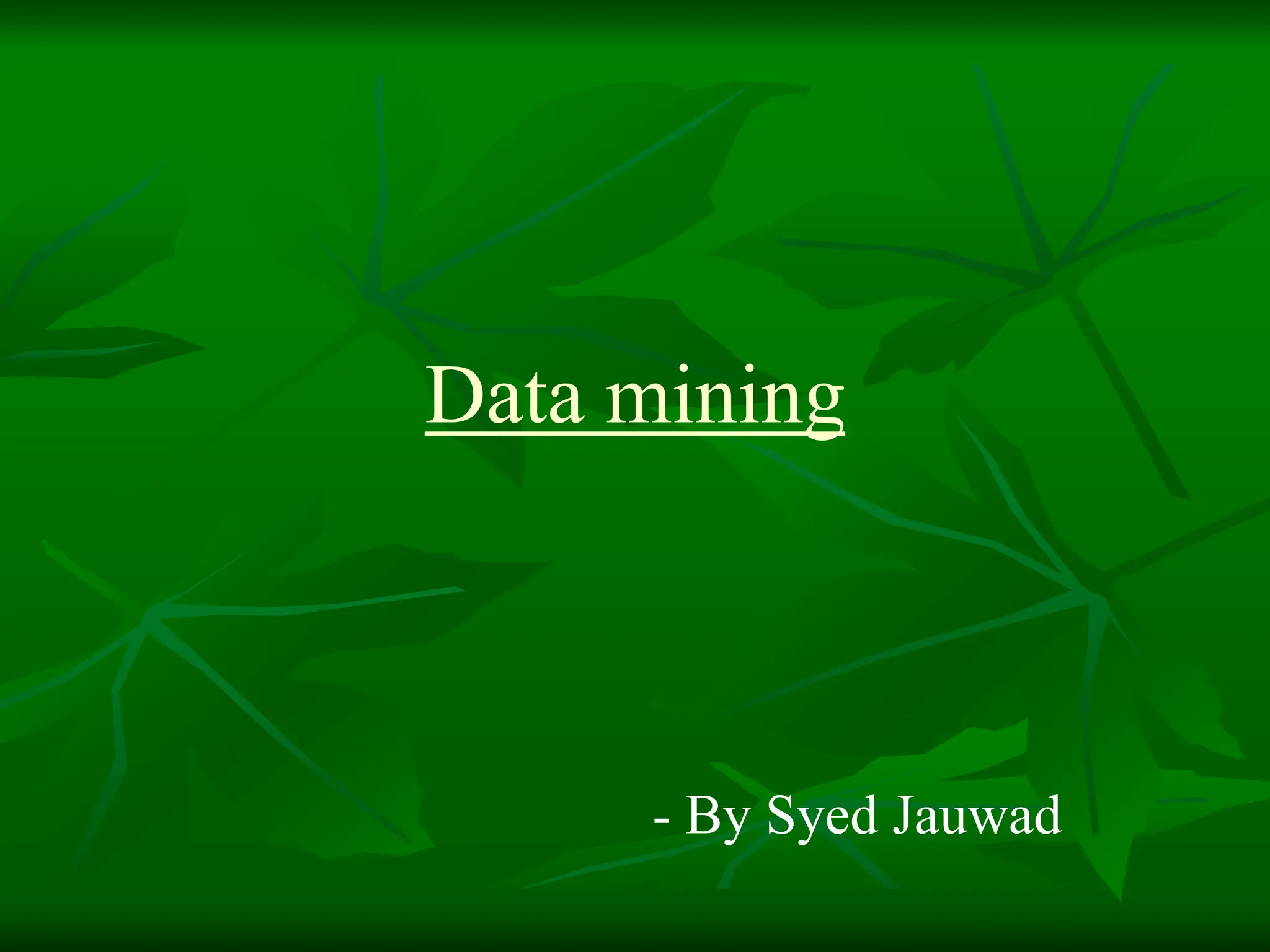 Data mining / data extraction 2024 | PPT