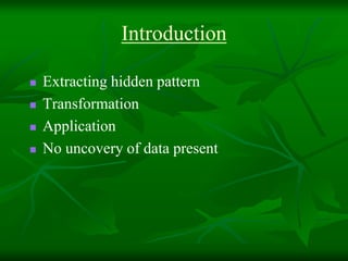 Data mining / data extraction 2024 | PPT