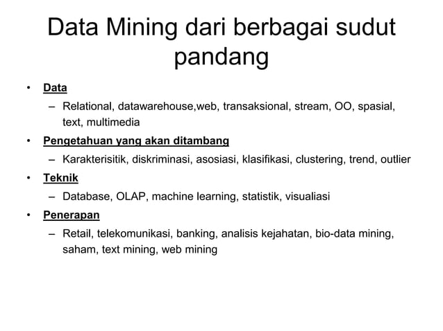 DATA MINING : ESTIMASI, PREDIKSI, KLASIFIKASI, KLASTERING, DAN ASOSIASI.ppt