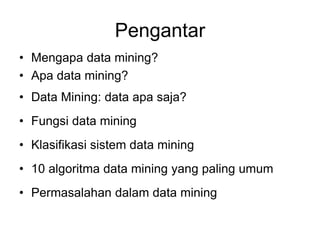 DATA MINING : ESTIMASI, PREDIKSI, KLASIFIKASI, KLASTERING, DAN ASOSIASI.ppt