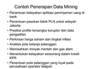 DATA MINING : ESTIMASI, PREDIKSI, KLASIFIKASI, KLASTERING, DAN ASOSIASI.ppt