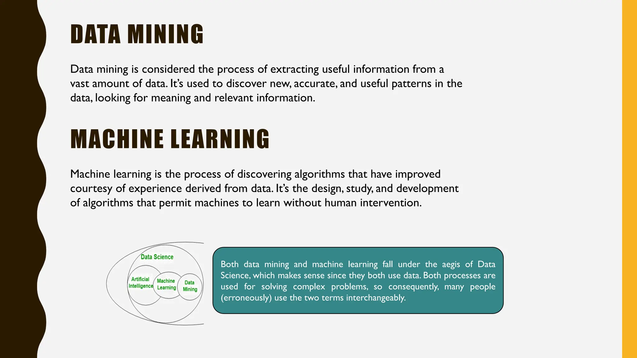 DATA MINING - CHARACTERISTICS and APPLICATION | PPT