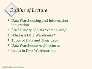 Data Mining and Data Warehouse Introuduction | PPT