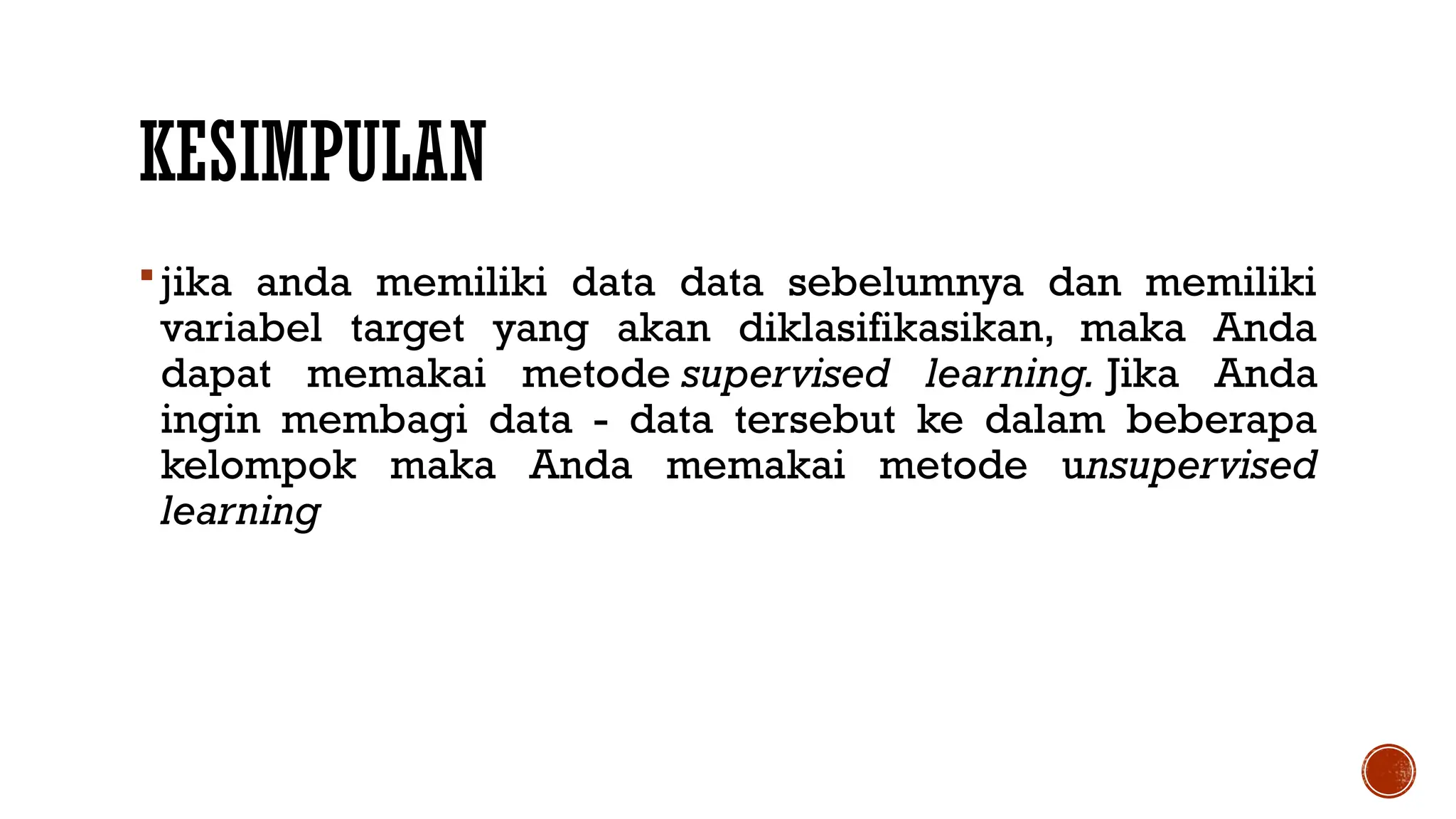 Dasar Dasar Pembelajaran Data Mining Pptx