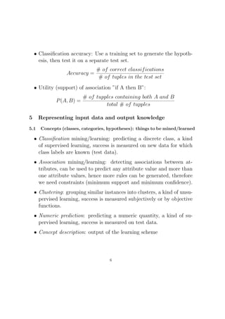 Data mining knowledge representation Notes | PDF