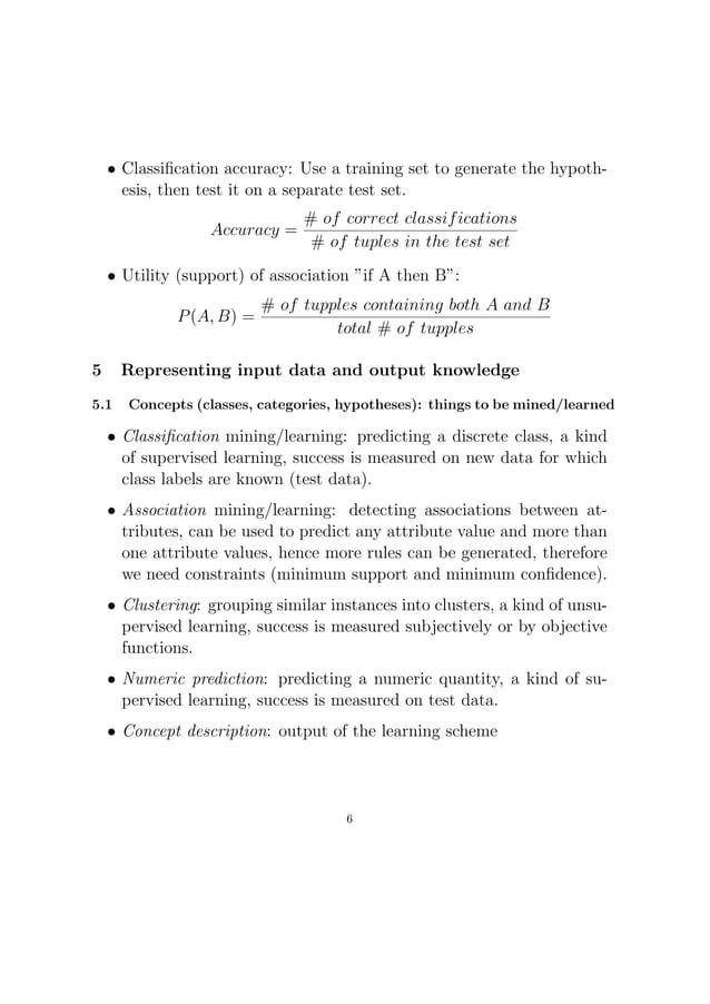 Data mining knowledge representation Notes | PDF