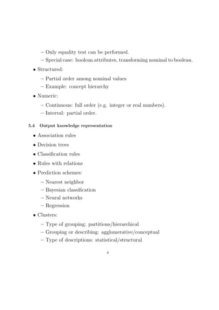 Data mining knowledge representation Notes | PDF