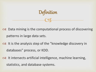 Data mining | PPT