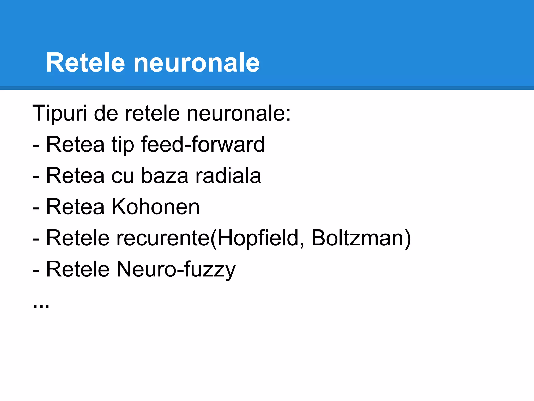 Retele neuronale in data mining | PPT