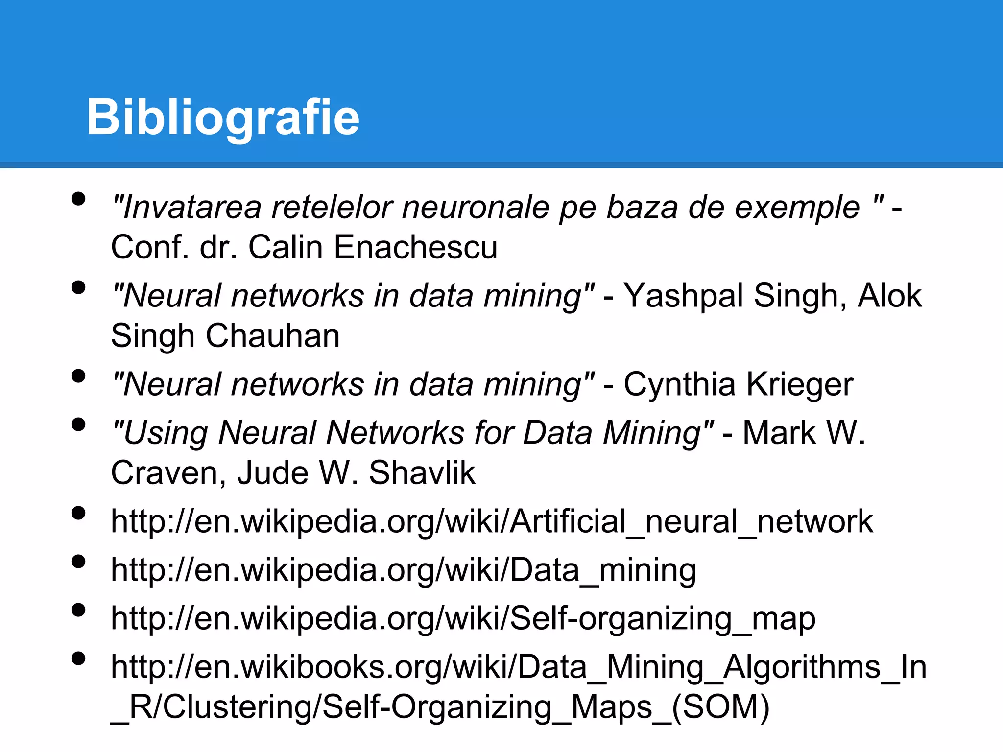 Retele neuronale in data mining | PPT