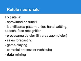 Retele neuronale in data mining | PPT