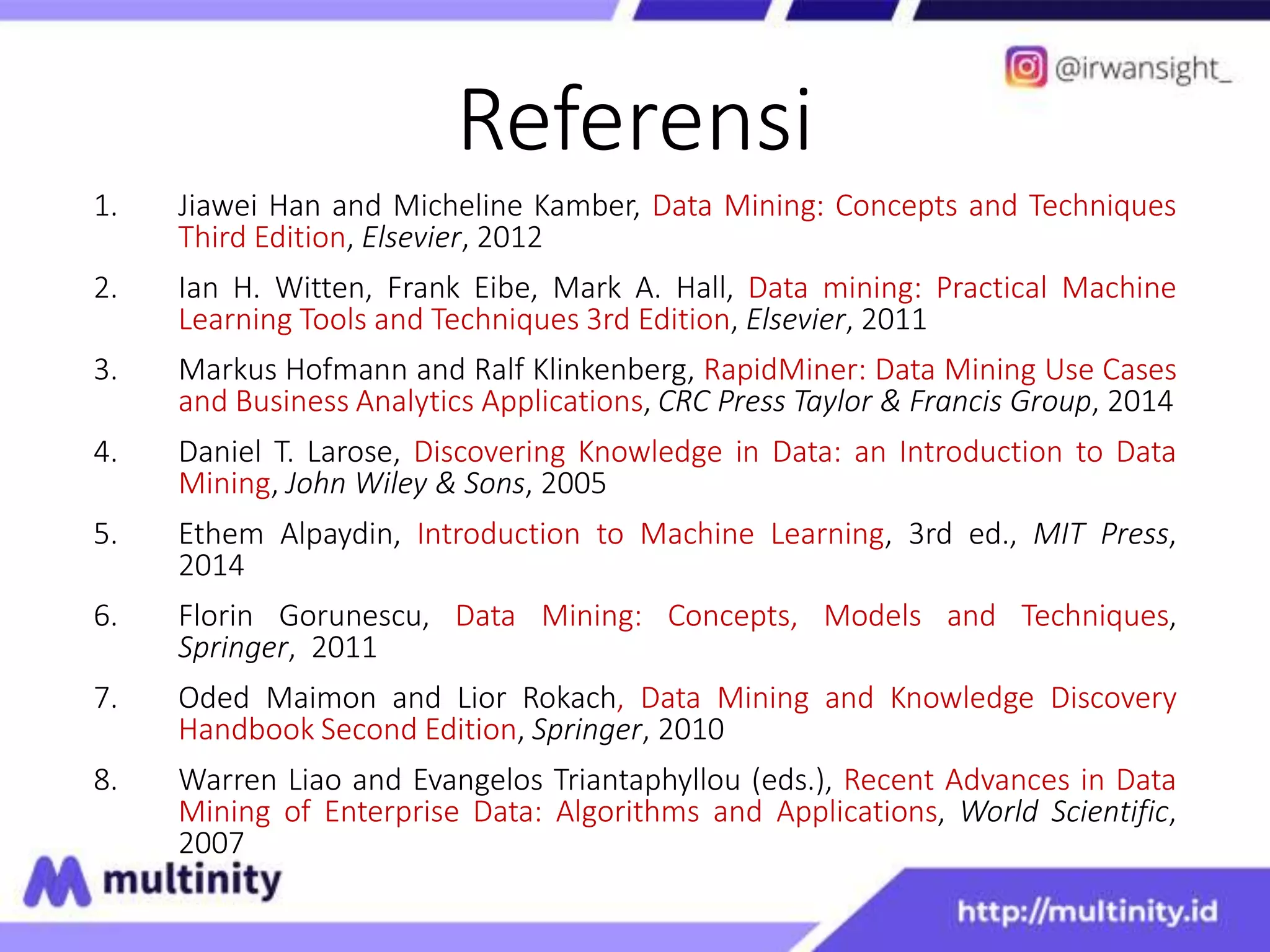 Data mining 1 pengantar | PPTX
