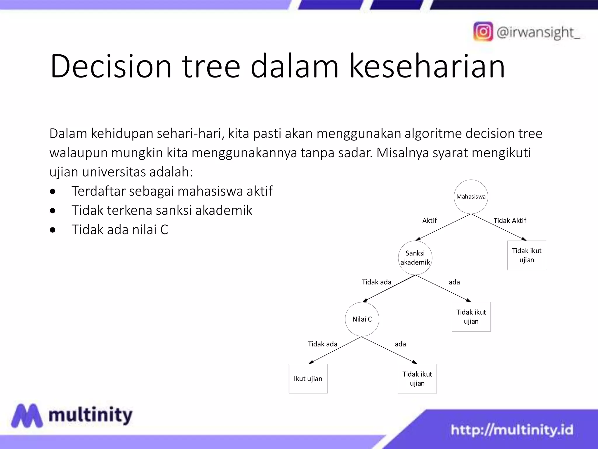 Data mining 5 klasifikasi decision tree dan random forest | PPTX