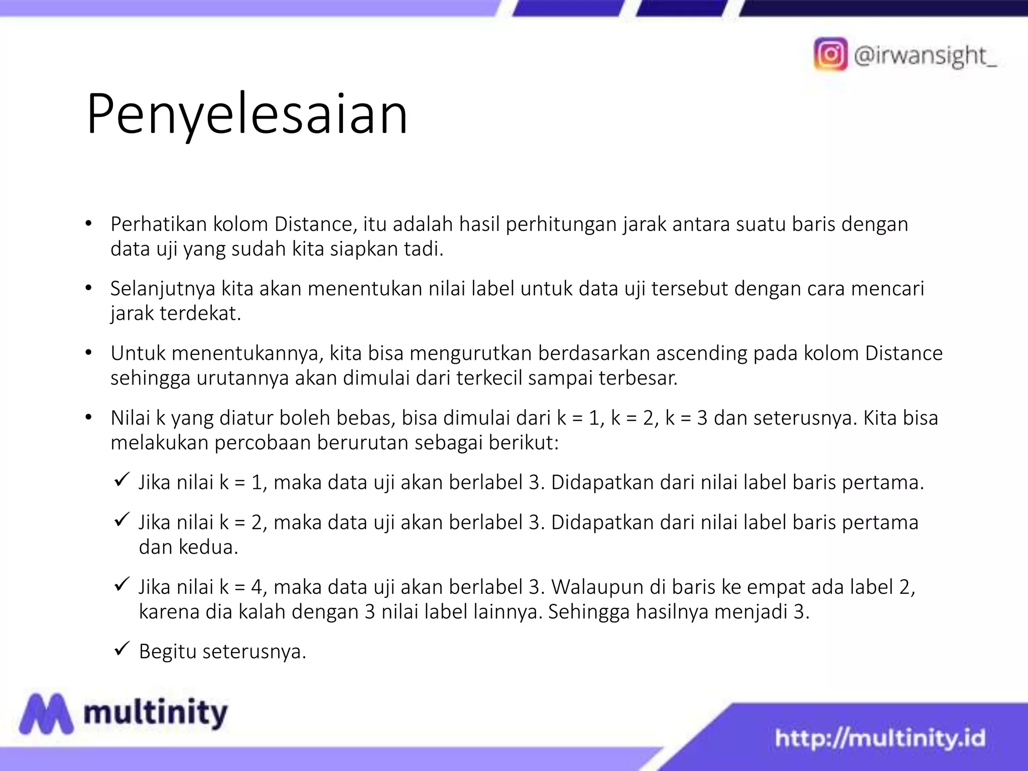 Data mining 7 klasifikasi k nearest neighbor and pseudo k nn | PPTX