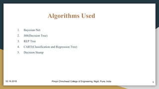Data mining algorithms for recognition and codification of glandular disorder | PPT