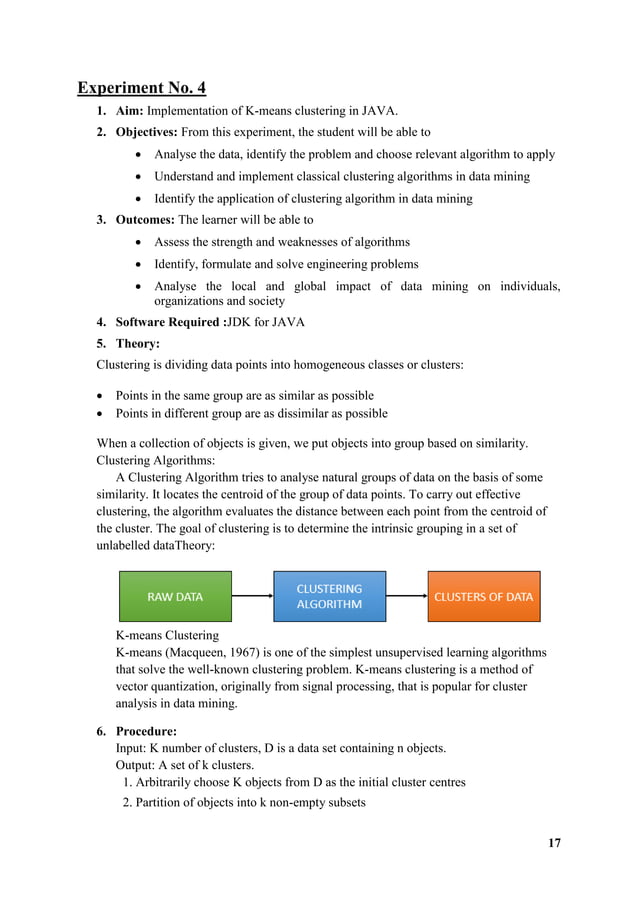 Data mining and data warehouse lab manual updated | PDF | Databases ...