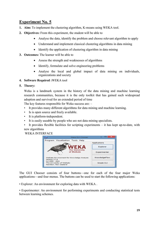 Data mining and data warehouse lab manual updated | PDF | Databases ...
