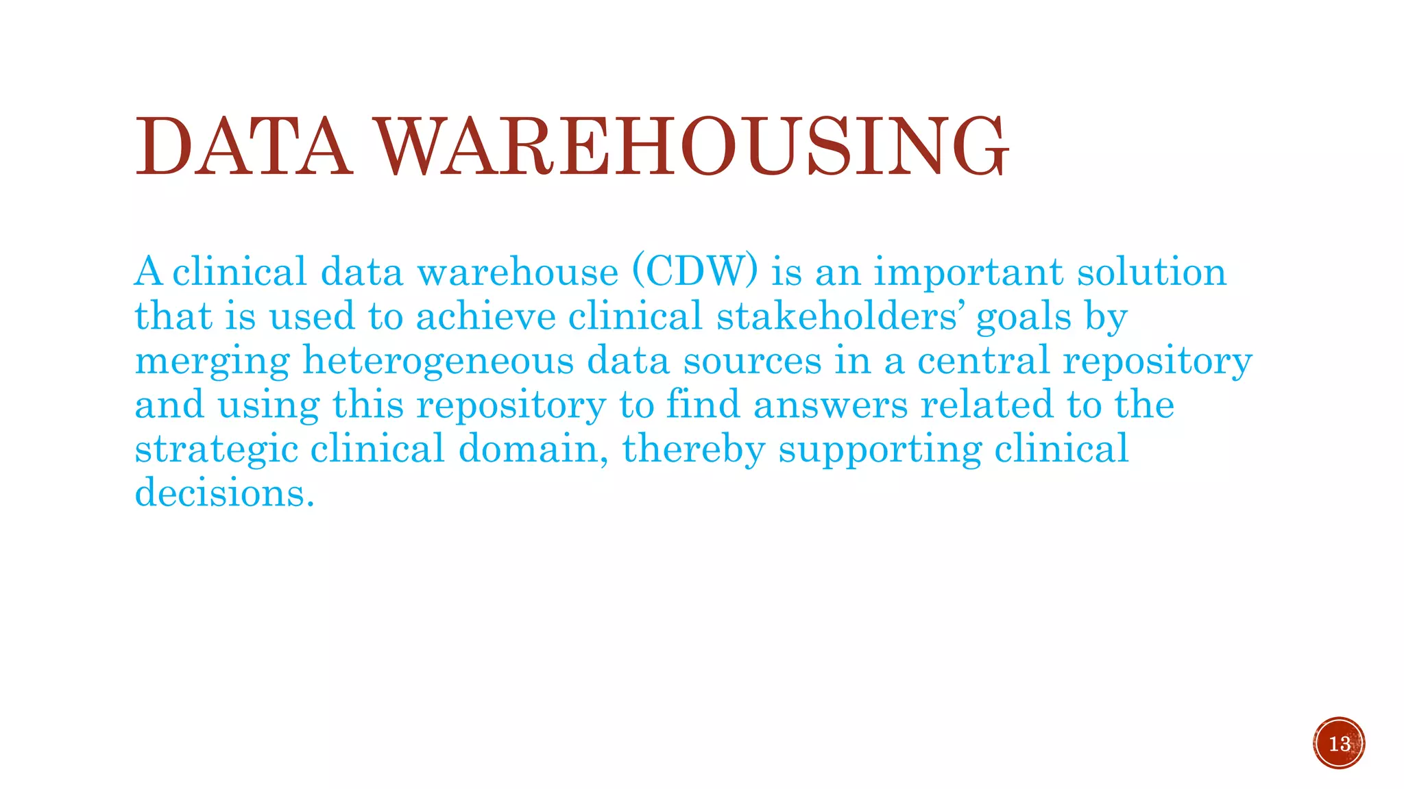 Data mining and data warehousing | PPT