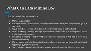 Data mining and their applications | PPT
