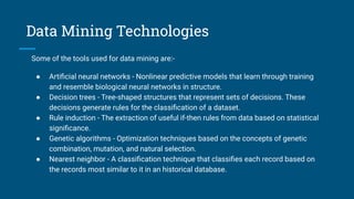 Data mining and their applications | PDF