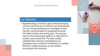 Data Mining & Applications | PPTX