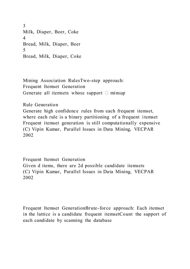 Data Mining Association Analysis Basic Concepts a | PDF