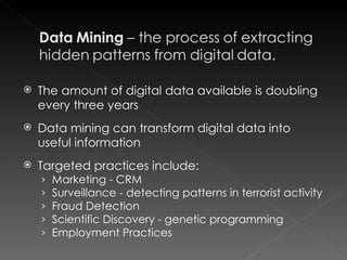 Data Mining As Used In Employee Recruitment & | PPT