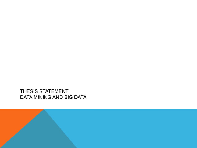 Data mining & big data presentation 01 | PPTX | Databases | Computer Software and Applications