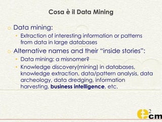 Data mining, business intelligence e dintorni | PPT