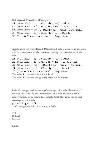 Data Mining Classification Alternative TechniquesLe | PDF