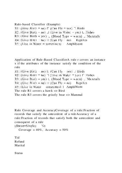 Data Mining Classification Alternative TechniquesLe | PDF