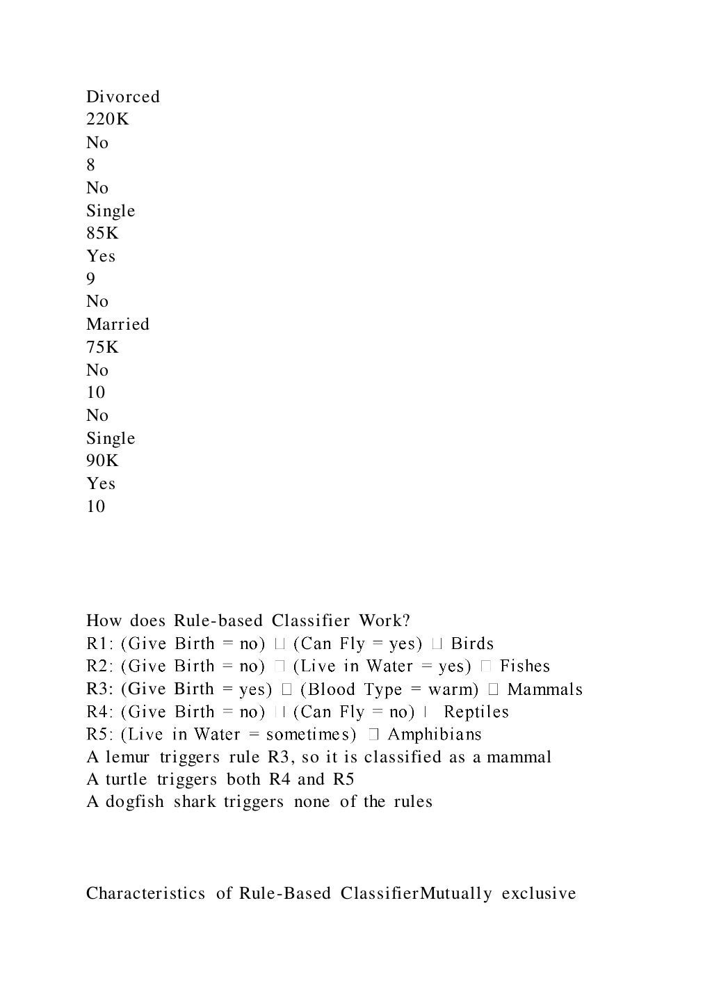 Data Mining Classification Alternative TechniquesLe | PDF