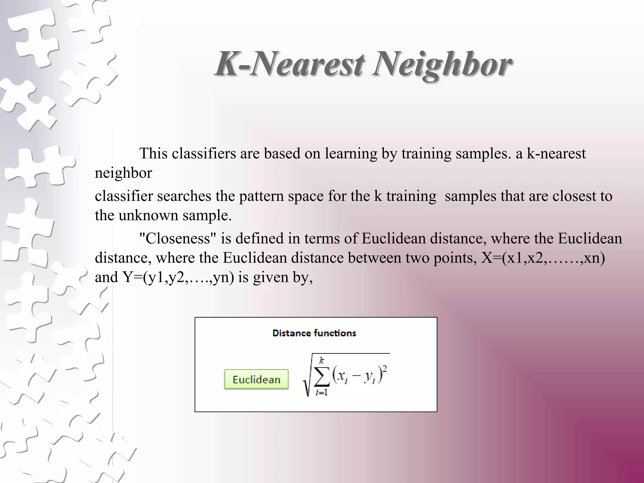 Data mining classifiers. | PPTX