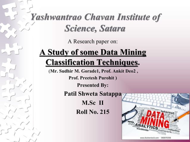 Data mining classifiers. | PPTX