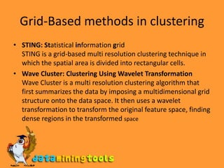 Data Mining: clustering and analysis | PPTX