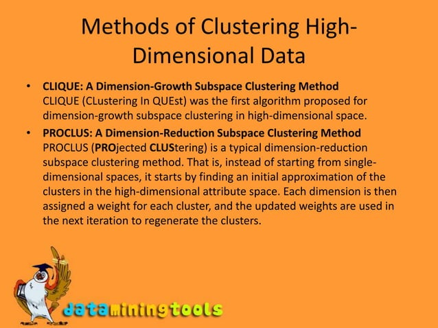 Data Mining: clustering and analysis | PPTX