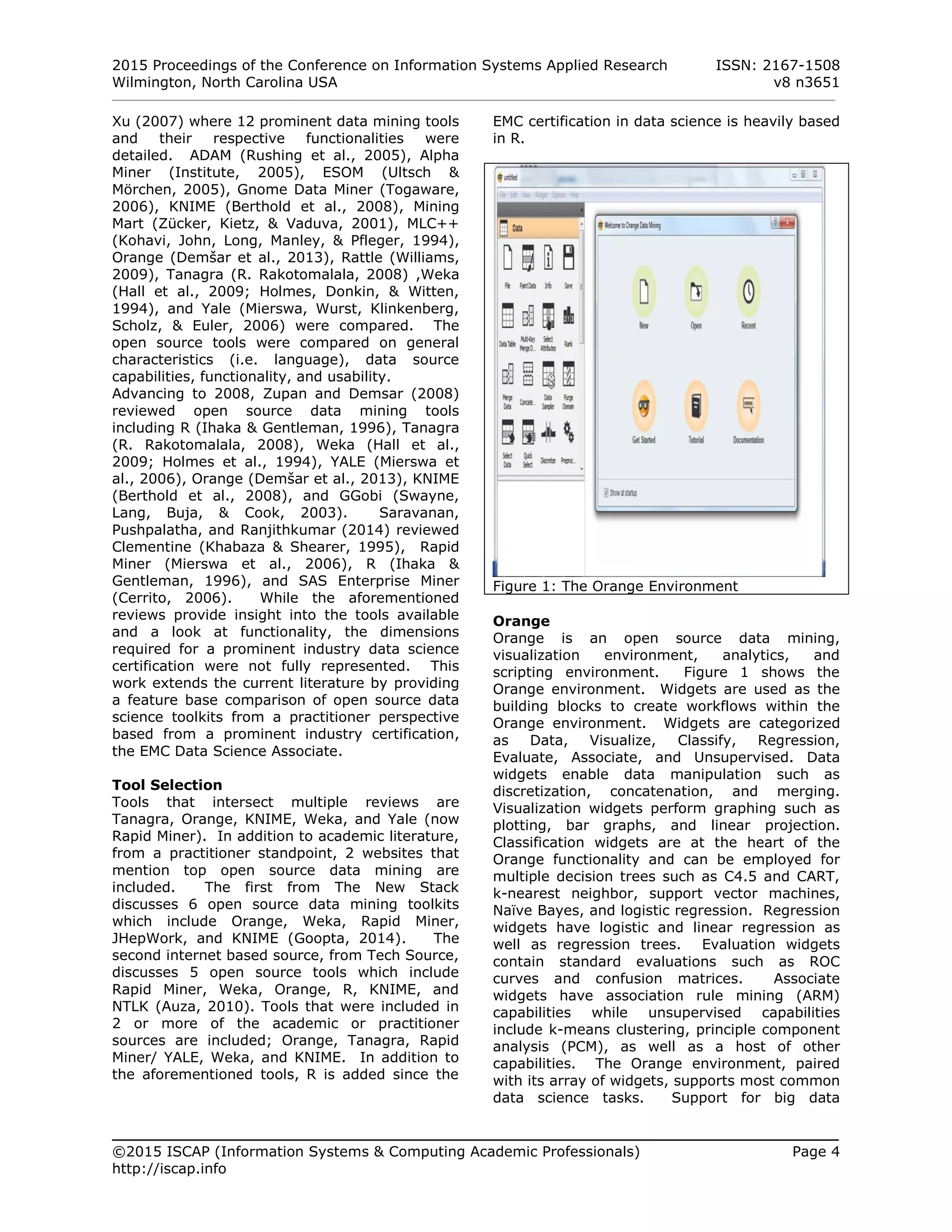 Data Mining Software Comparison Pdf Computer Software And Applications Computing