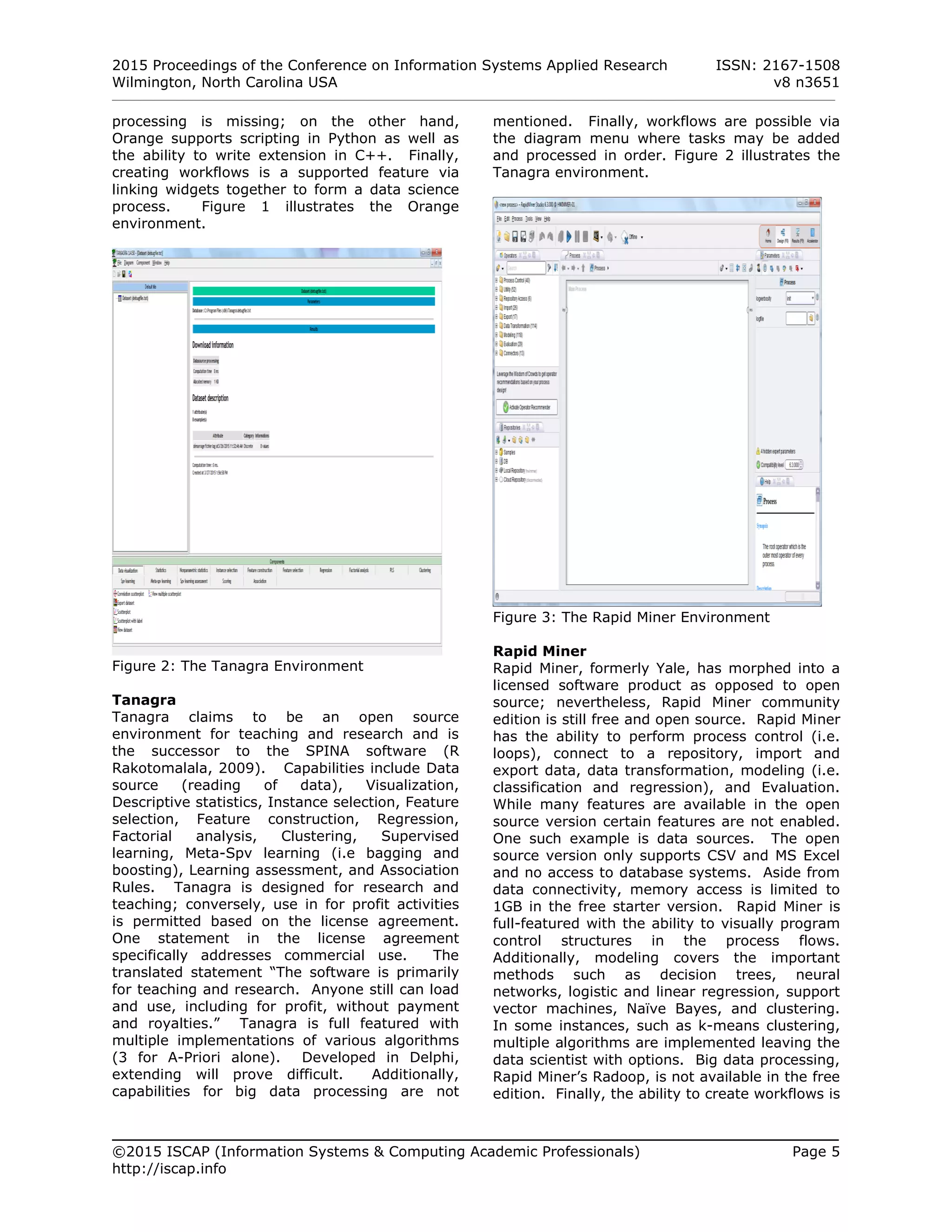 Data Mining Software Comparison Pdf Computer Software And Applications Computing