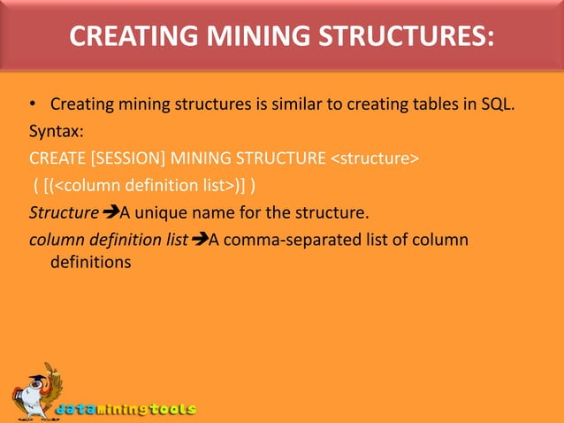 MS SQL SERVER: Data mining concepts and dmx | PPTX