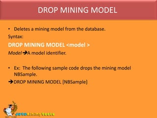 MS SQL Server: Data mining concepts and dmx | PPTX
