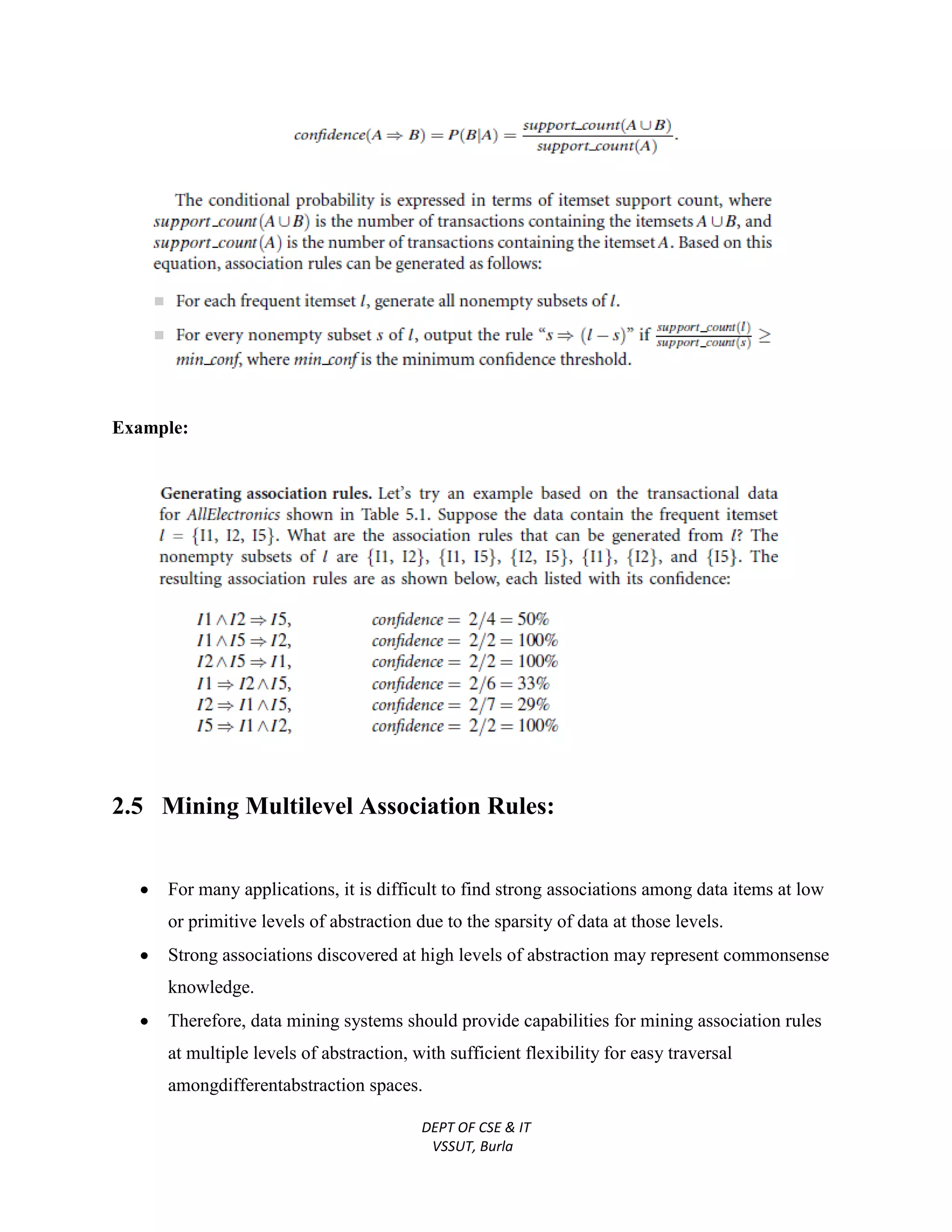 Data Mining & Data Warehousing Lecture Notes | PDF