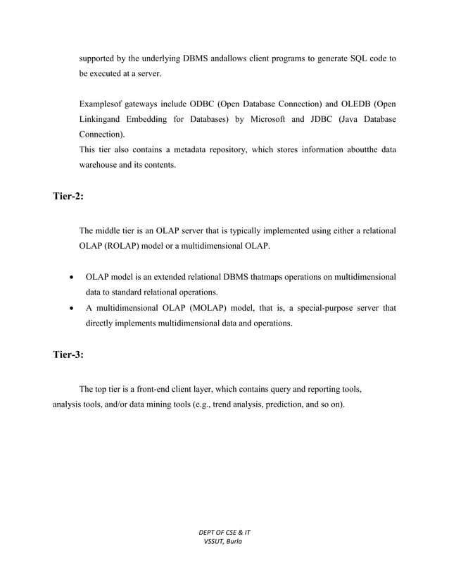 Data Mining & Data Warehousing Lecture Notes | PDF