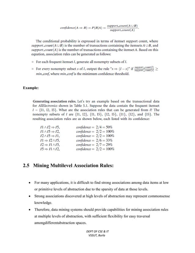 Data Mining & Data Warehousing Lecture Notes | PDF