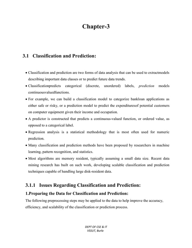 Data Mining And Data Warehousing Lecture Notes Pdf