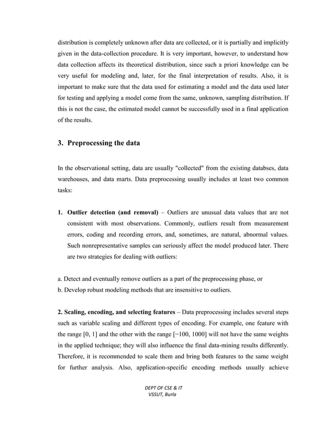 Data Mining & Data Warehousing Lecture Notes | PDF