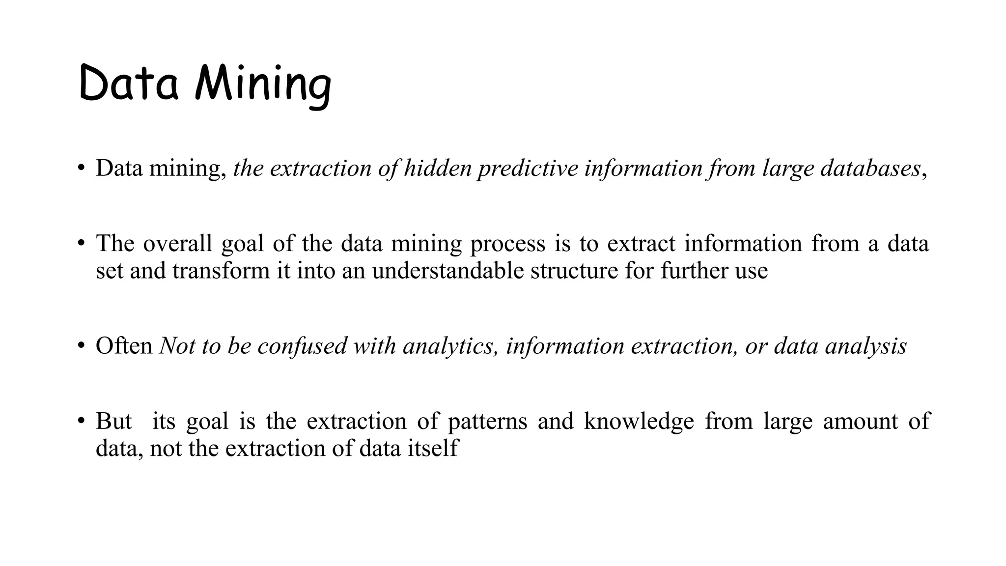 Data mining & data warehousing (ppt) | PDF