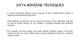Data mining & data warehousing (ppt) | PDF