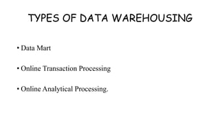 Data mining & data warehousing (ppt) | PDF