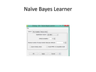 Data mining example | PPTX