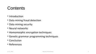 Data mining fraud detection copy | PPT